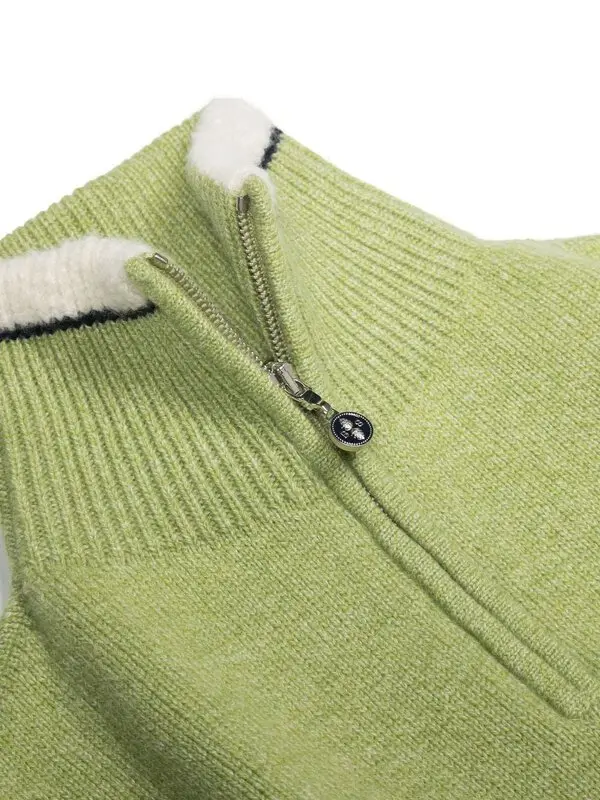 BARRIE Knitted Zip-up Scarf