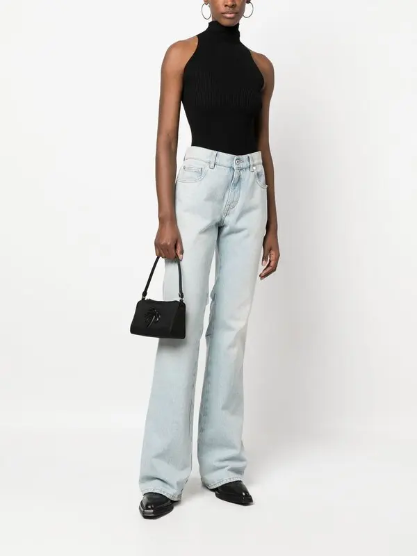 Palm Angels Mini Big Palm Shoulder Bag - Black