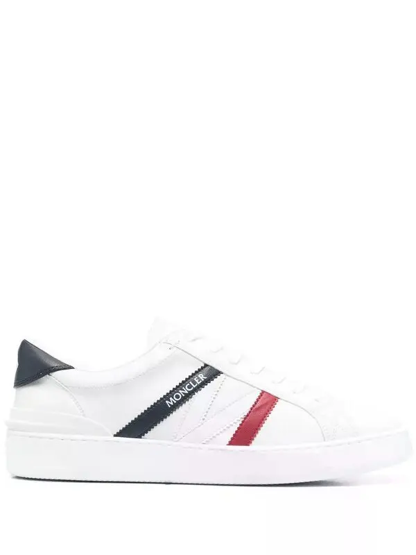 Moncler Faux-leather Sneakers - White