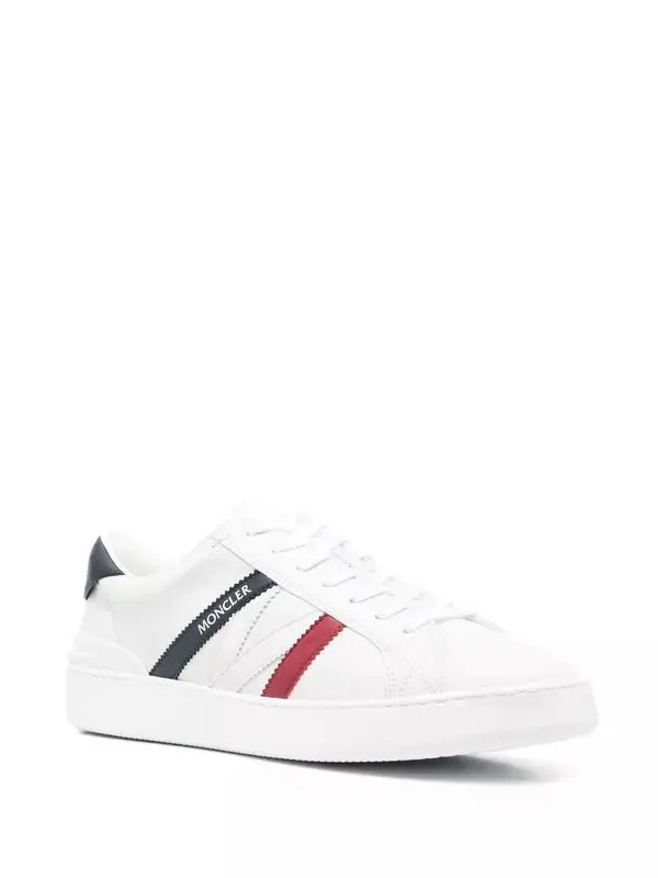 Moncler Faux-leather Sneakers - White