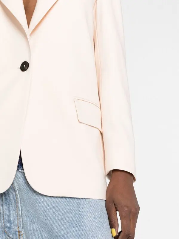 MSGM Single-breasted Blazer - Neutrals