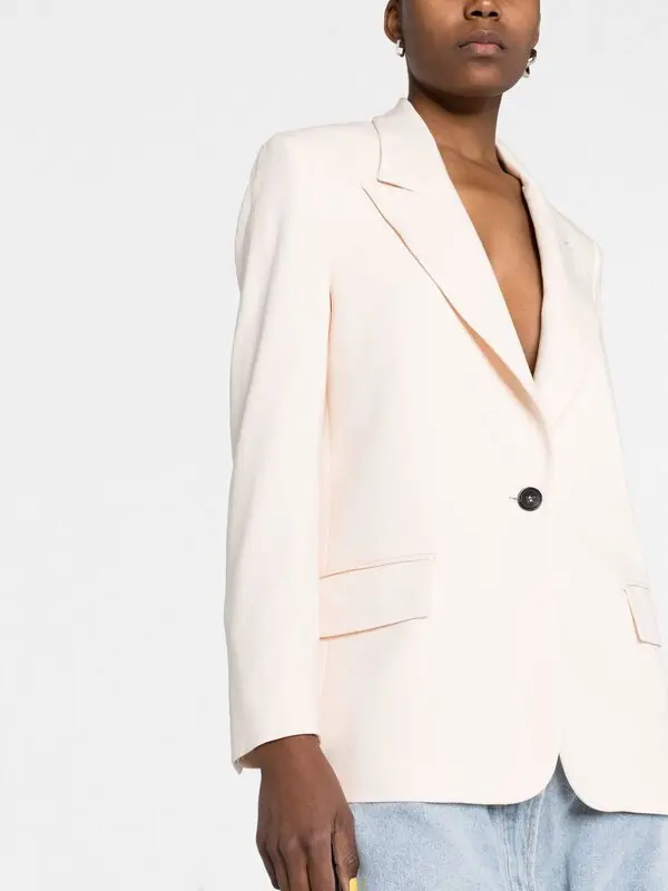 MSGM Single-breasted Blazer - Neutrals