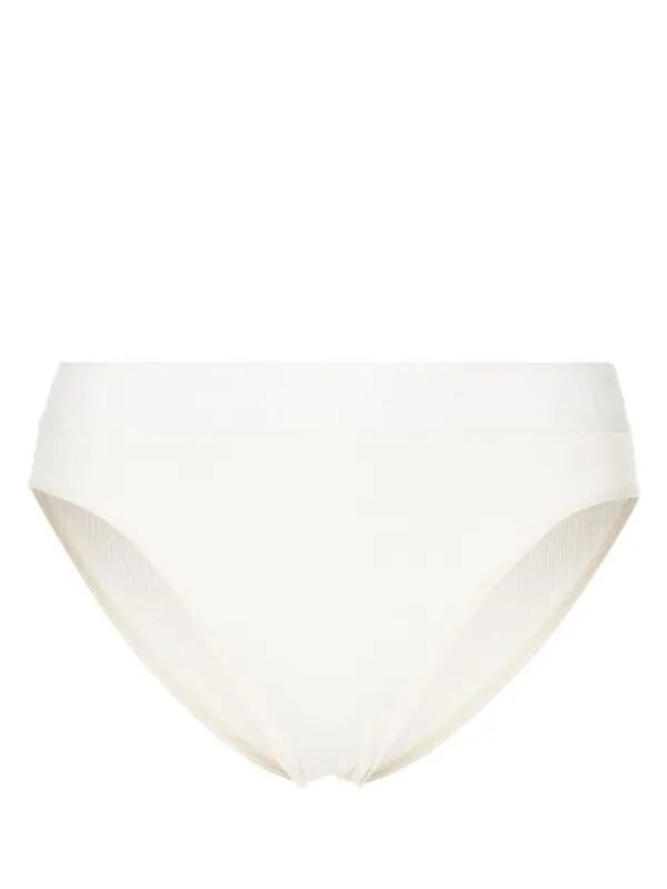 Natasha Zinko Rear Embroidered-detail Briefs - White