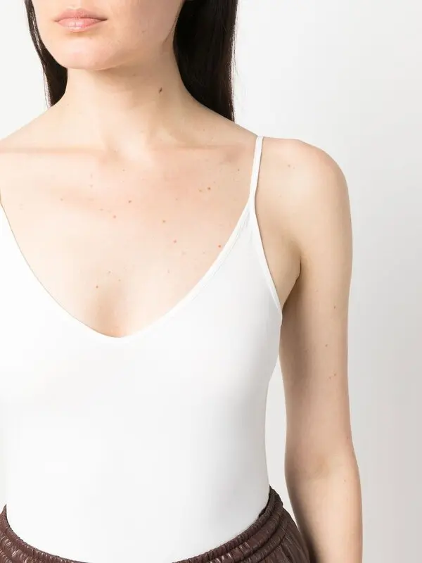 JIL SANDER Sleeveless Stretch Bodysuit - White