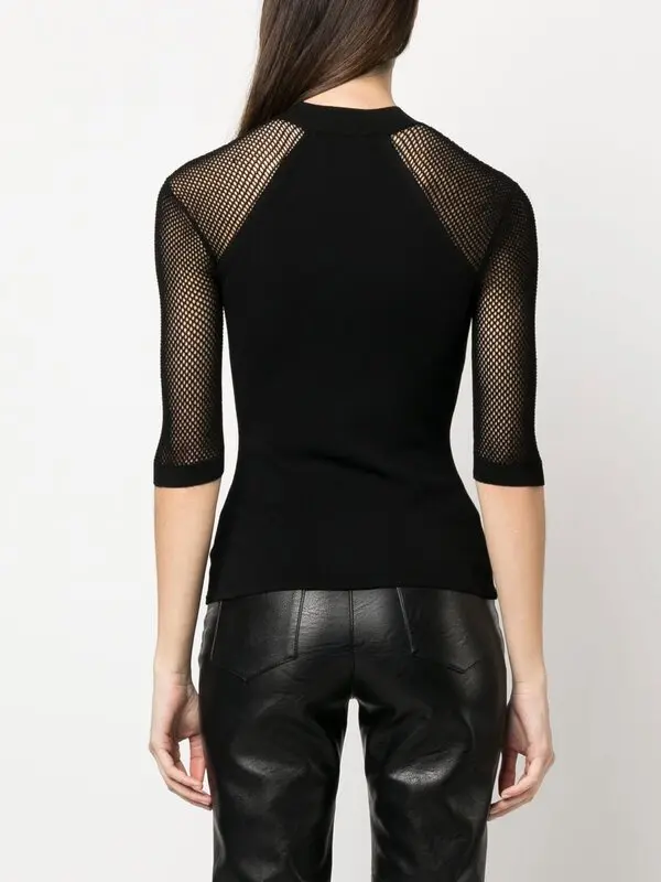 Stella McCartney Mesh Panelled Knitted Top