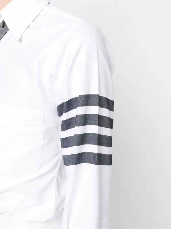 Thom Browne Bar Stripe Cotton Shirt