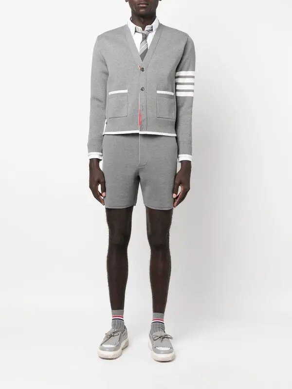 Thom Browne 4-bar Stripe Cotton Cardigan