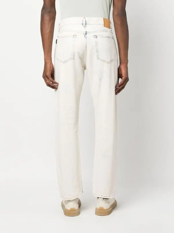HAIKURE Beached-effect Straight-leg Jeans