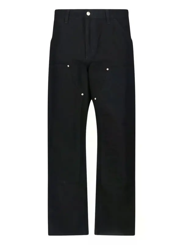 Carhartt Work In Progress Panelled Straight Leg Jeans - Black