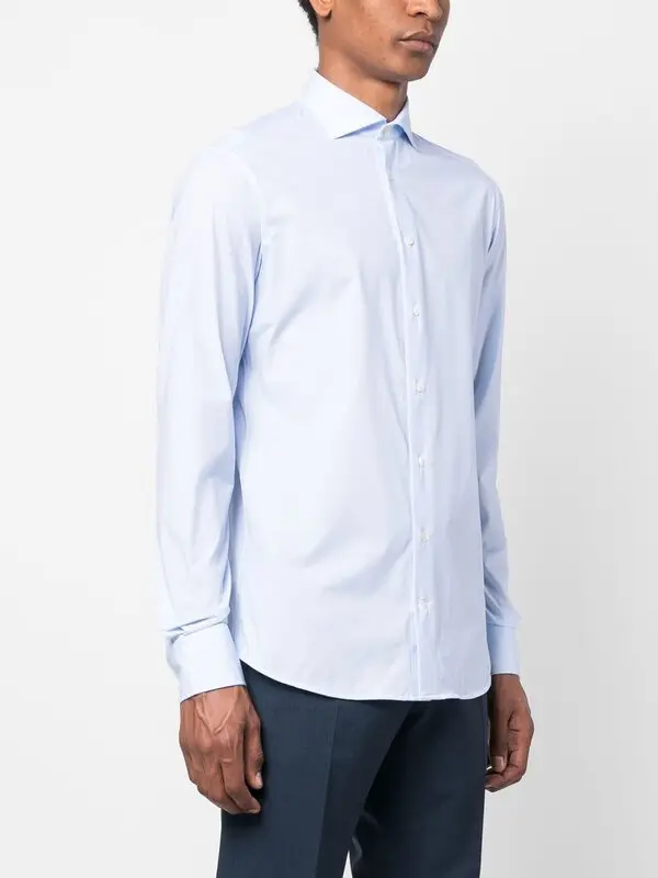 TRAIANO MILANO Longsleeved Pointed-collar Shirt