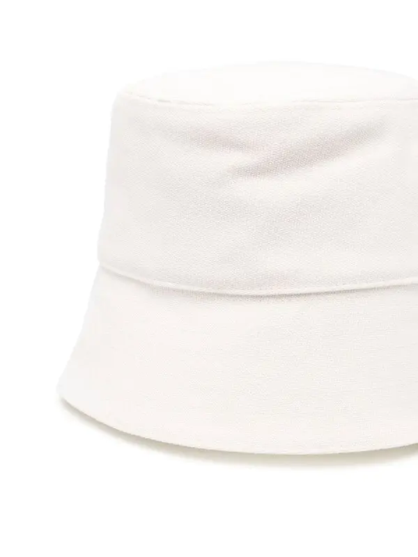 Stella McCartney Embroidered Logo Bucket Hat - White
