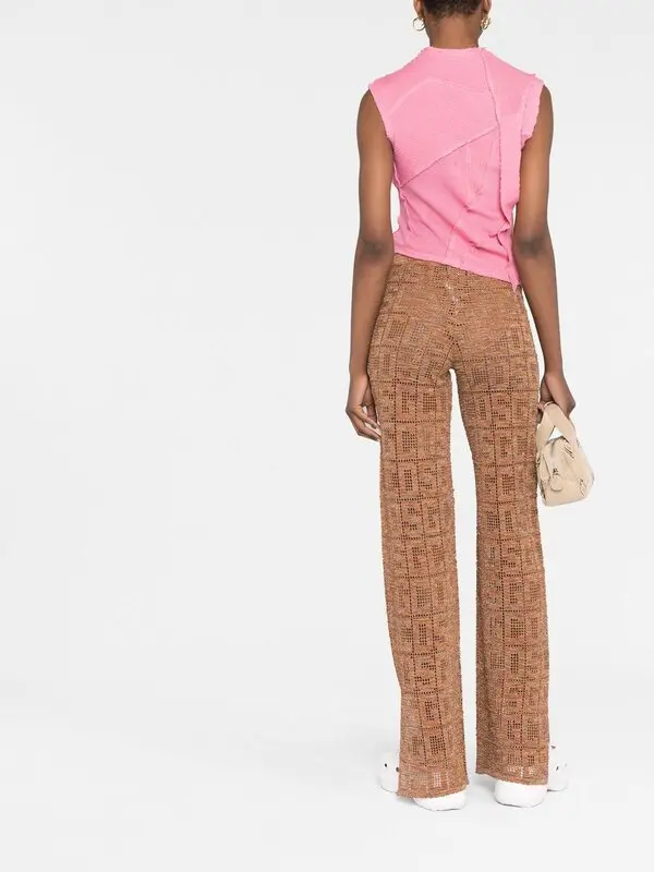 Gcds Crochet High-waisted Trousers