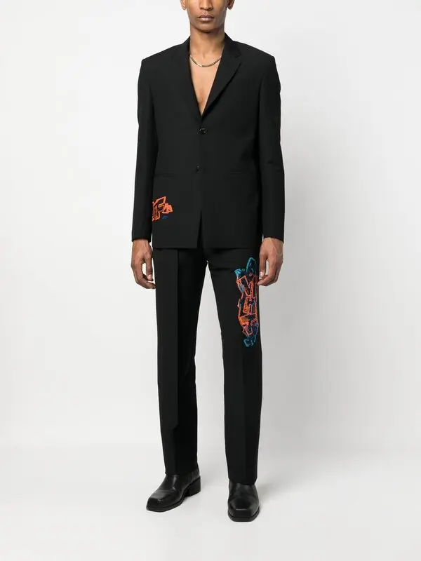 Off-White Graf Coupe Strap Single-breasted Blazer