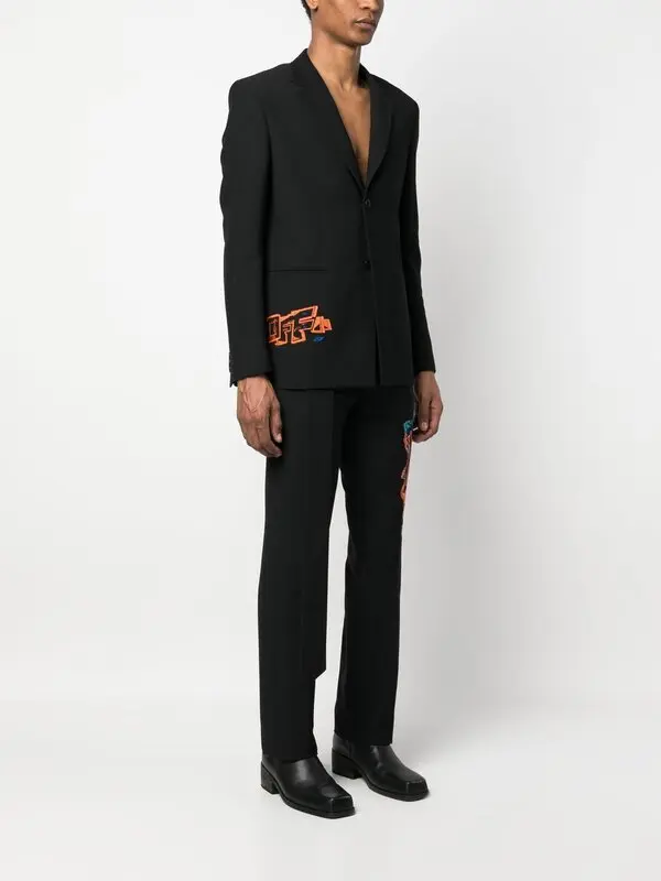 Off-White Graf Coupe Strap Single-breasted Blazer