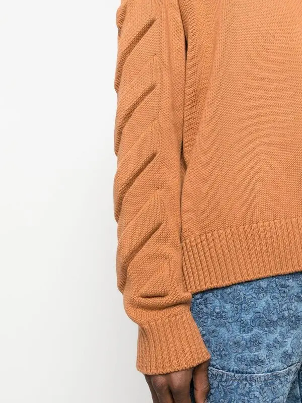 Off-White 3d Diag Crewneck Jumper - Orange