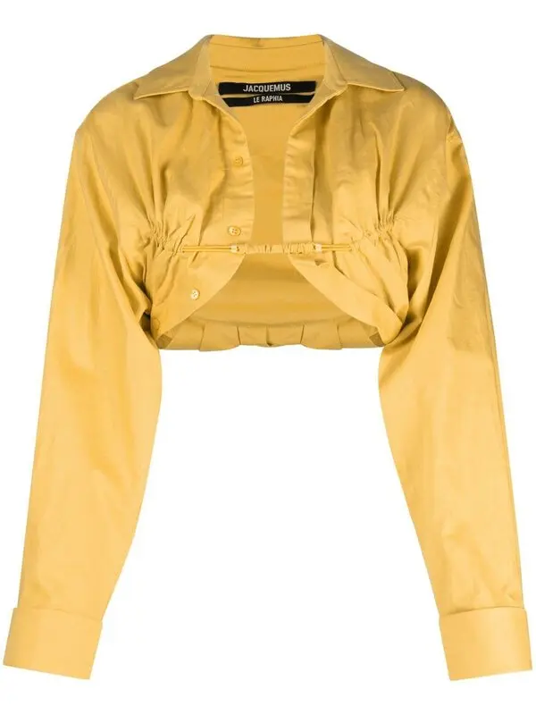 Jacquemus Le Papier Bolero Shirt - Yellow