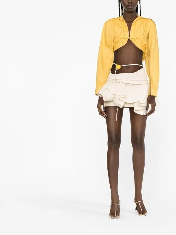 Jacquemus Le Papier Bolero Shirt - Yellow