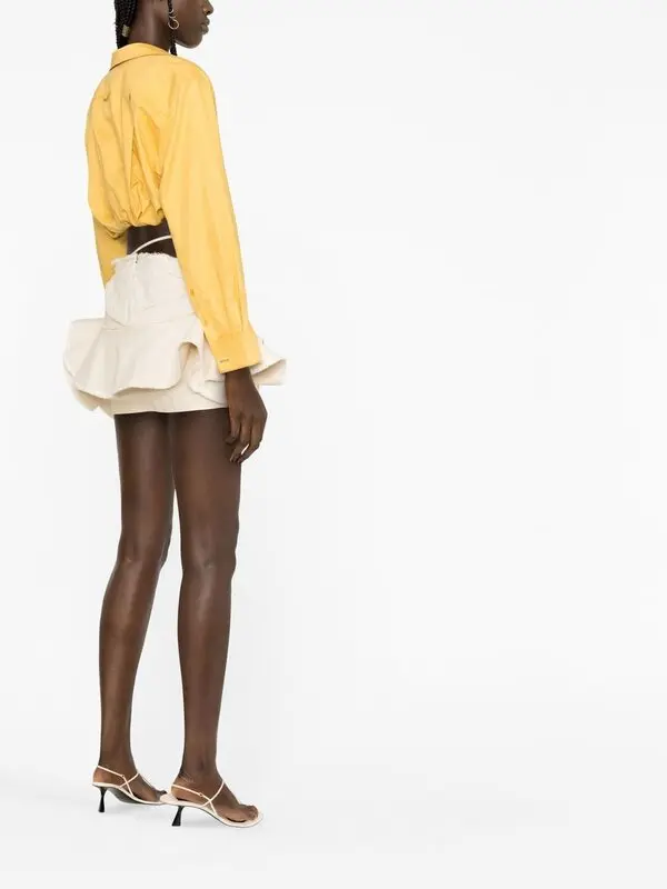 Jacquemus Le Papier Bolero Shirt - Yellow