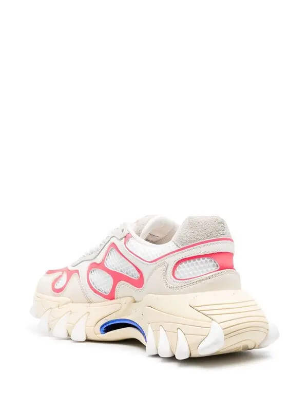 Balmain B-east Panelled Lace-up Sneakers - White