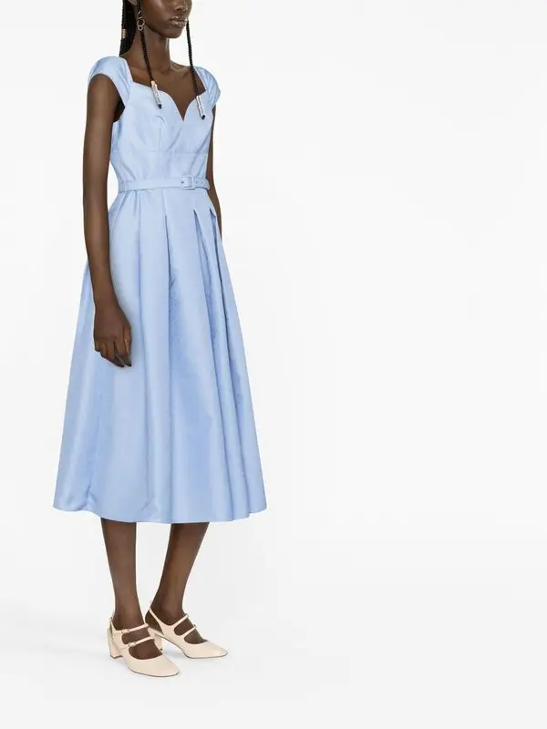 SELF-PORTRAIT Pleated Midi Dress