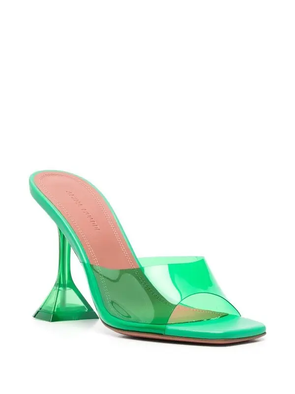 Amina Muaddi 95mm Lupita Glass Sandals