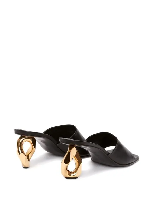 JW Anderson Chain Heel Leather Sandals