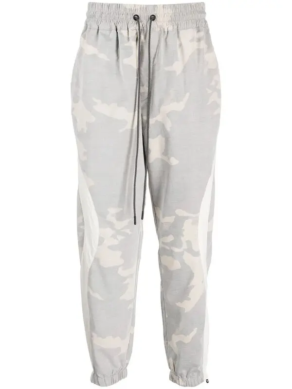 MOSTLY HEARD RARELY SEEN Corduroy Camouflage-print Track Pants - Grey