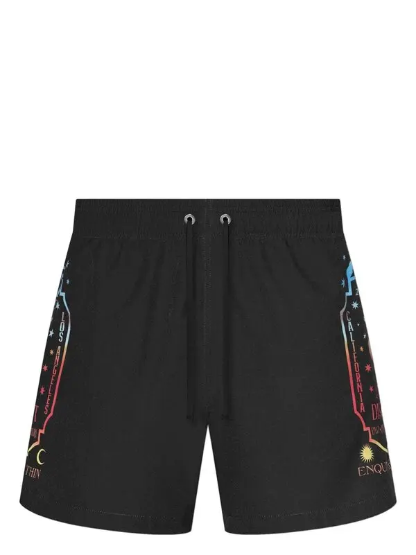 Amiri Fortune Logo-print Swimming Trunks