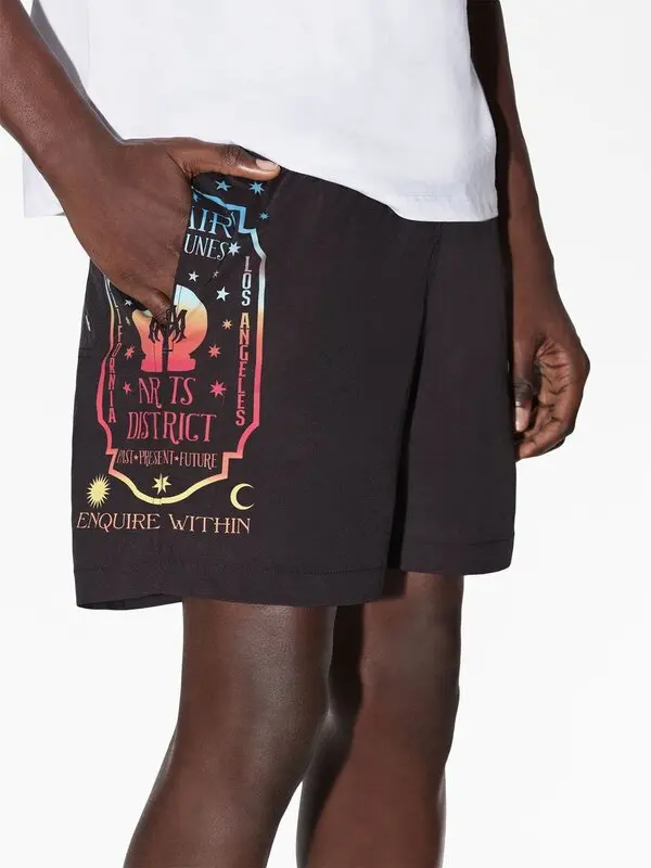 Amiri Fortune Logo-print Swimming Trunks