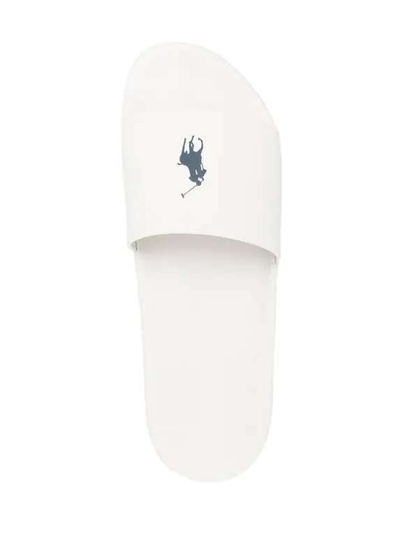 Polo Ralph Lauren Signature Pony Slides - White