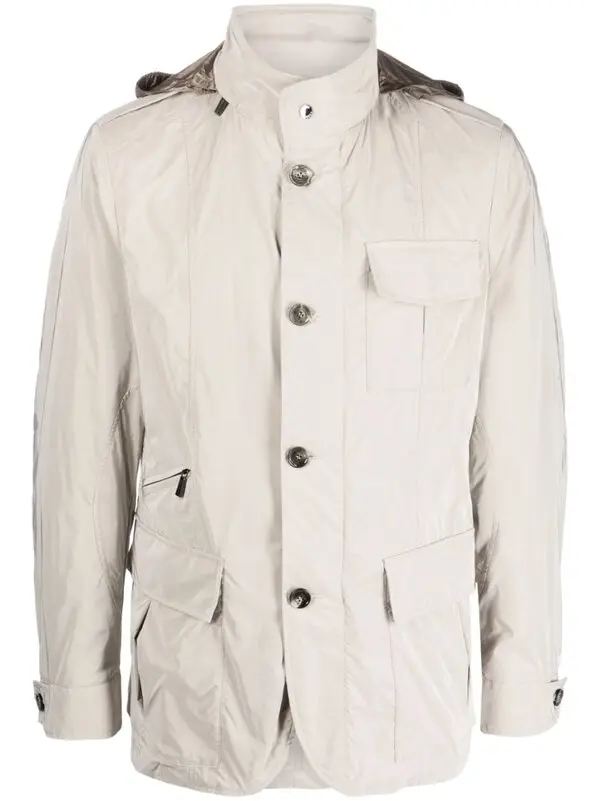 MOORER Porto Lightweight Jacket - Neutrals