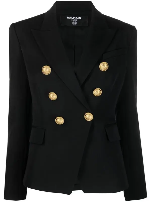 Balmain Double-breasted Fitted Jacket