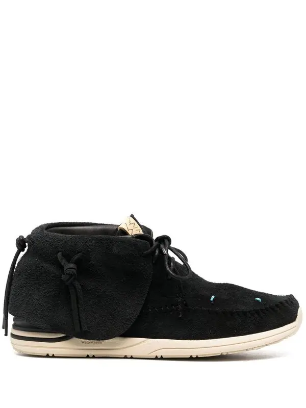 Visvim Lhamo Folk Suede Sneakers - Black