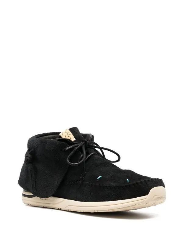 Visvim Lhamo Folk Suede Sneakers - Black