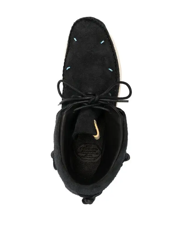 Visvim Lhamo Folk Suede Sneakers - Black