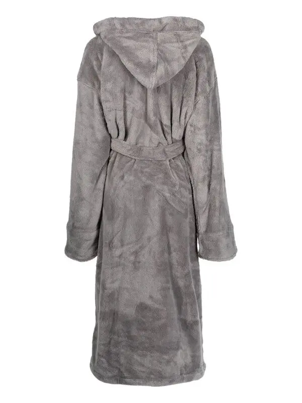 SOHO HOME House Logo-embroidered Robe - Grey