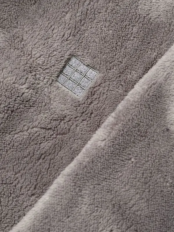 SOHO HOME House Logo-embroidered Robe - Grey