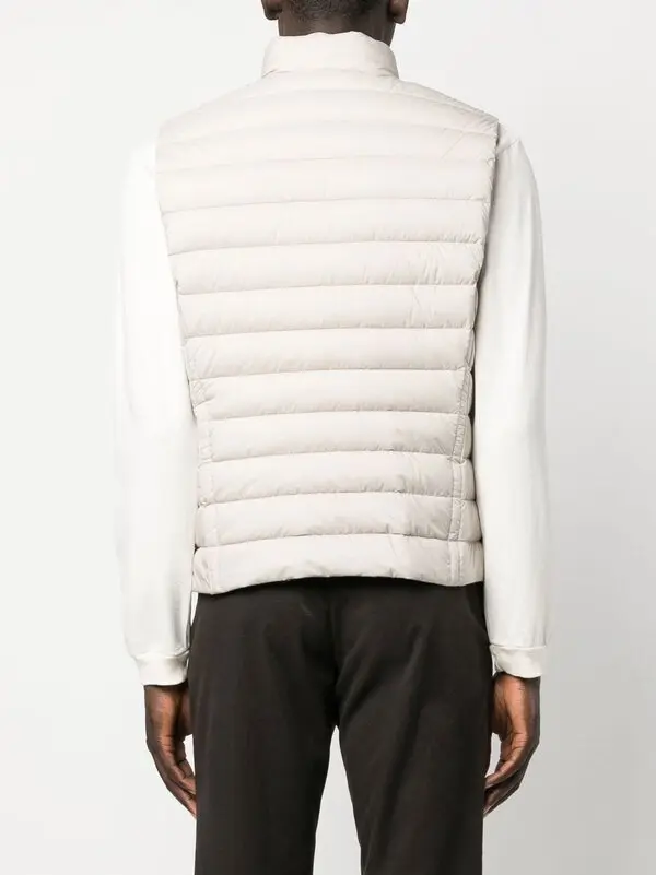 MOORER Padded Zip-up Gilet - Neutrals