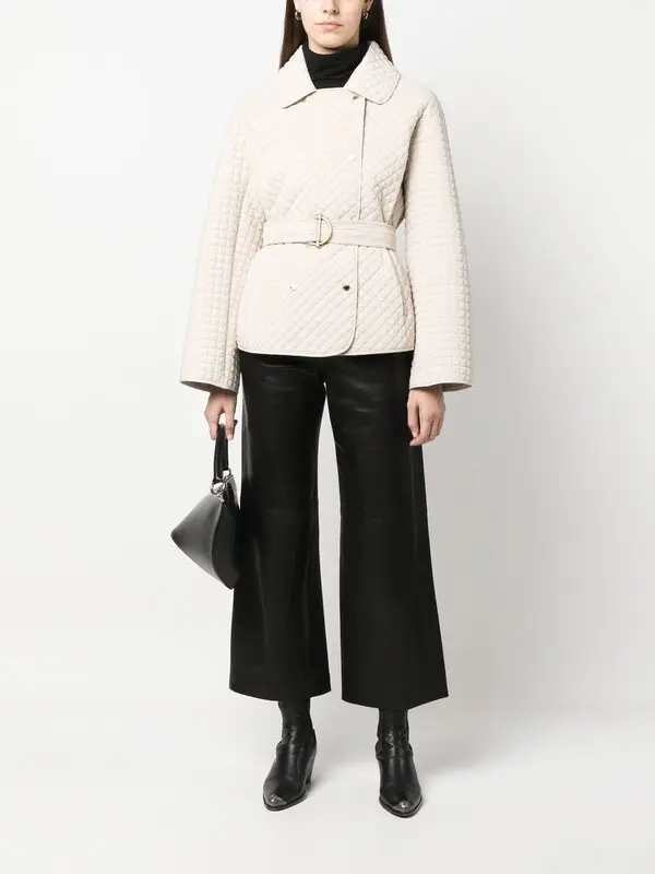 MOORER Double-breasted Quilted Jacket