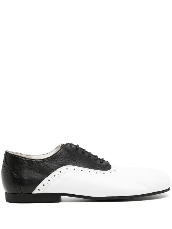 Comme Des Garçons Two-tone Leather Derby Shoes