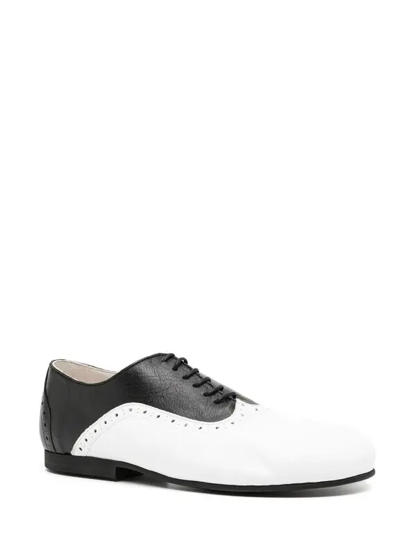 Comme Des Garçons Two-tone Leather Derby Shoes