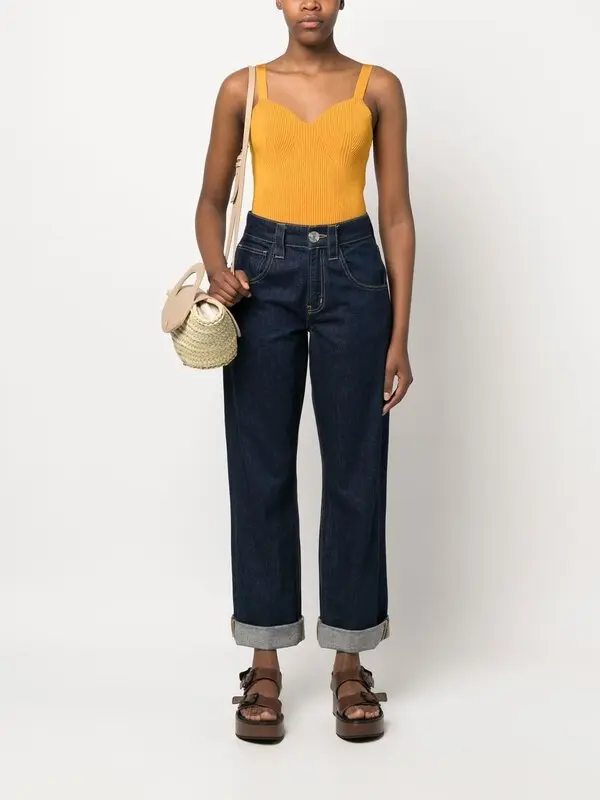 Vince Ribbed-knit Bralette Top