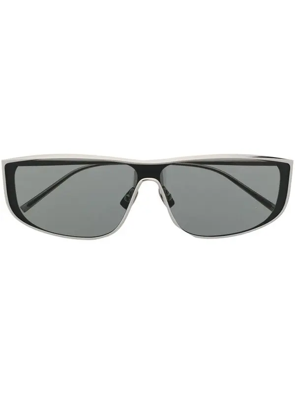 Saint Laurent Square-frame Sunglasses - Silver