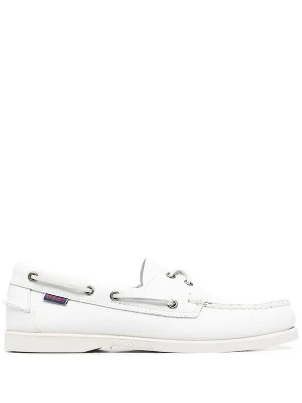 SEBAGO Lace-up Whipstitch Loafers - White