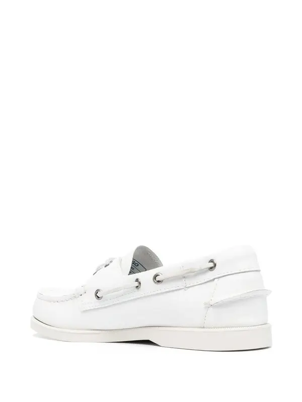 SEBAGO Lace-up Whipstitch Loafers - White