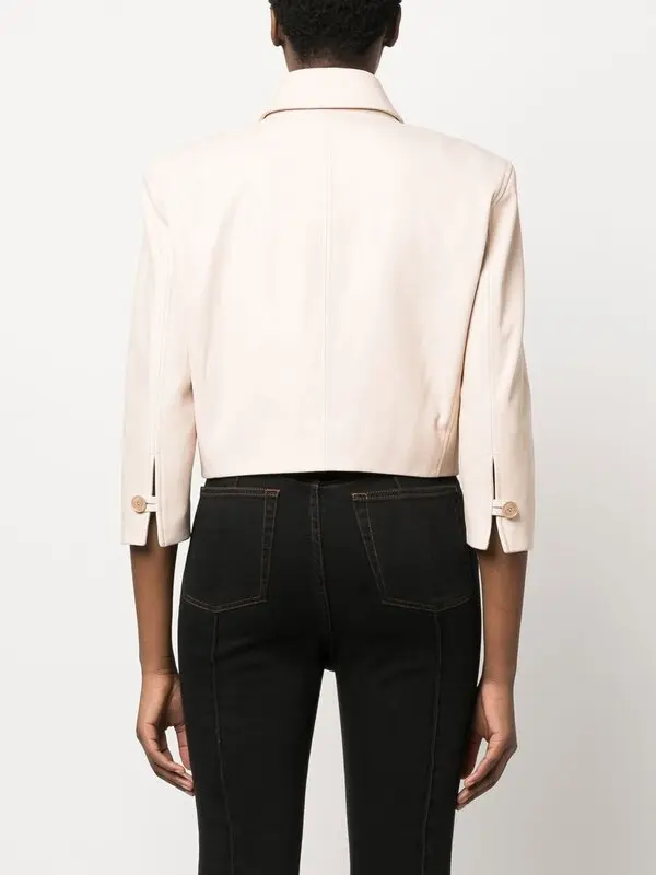 Drome Cropped Leather Jacket