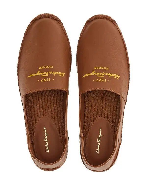 FERRAGAMO Logo-print Espadrilles