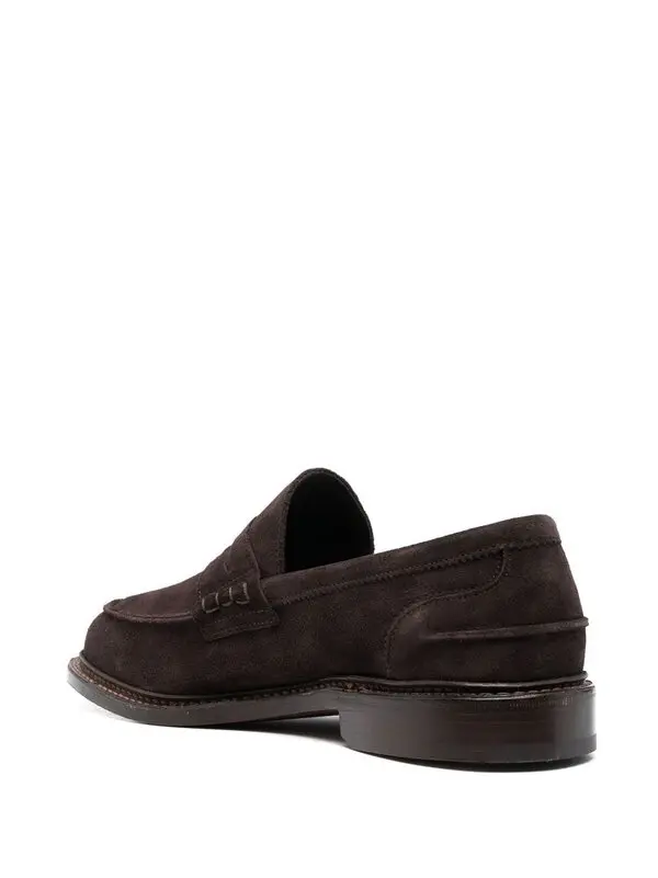 TRICKER'S Adam Suede Penny Loafers - Brown