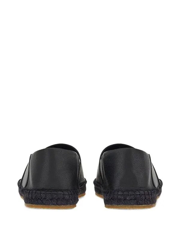 FERRAGAMO Soft Leather Espadrilles