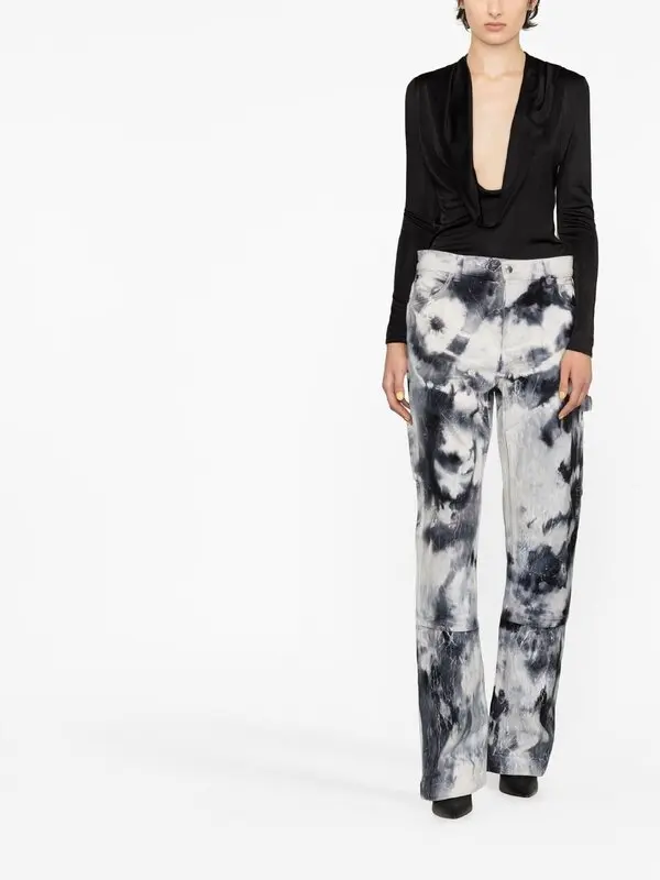 Versace Cowl-neck Long-sleeved Bodysuit